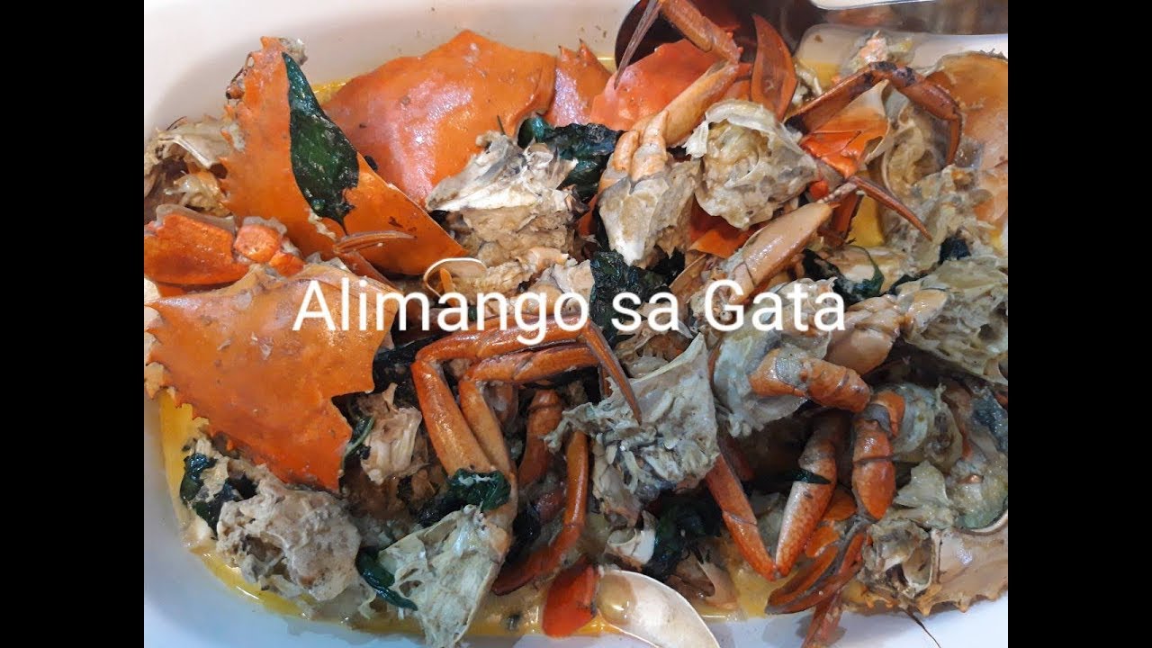 Pinoy Special Alimango sa Gata (Crab Stew in Coconut Milk) - YouTube