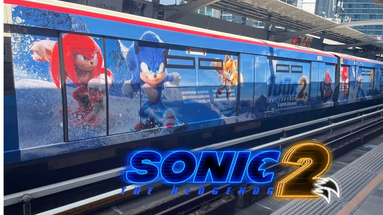 Sonic Movie 2 Snow Boarding Sonic gang Train Advertisement - YouTube