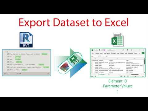 Revit Dynamo Integration - #2 Export Dataset to Excel - YouTube