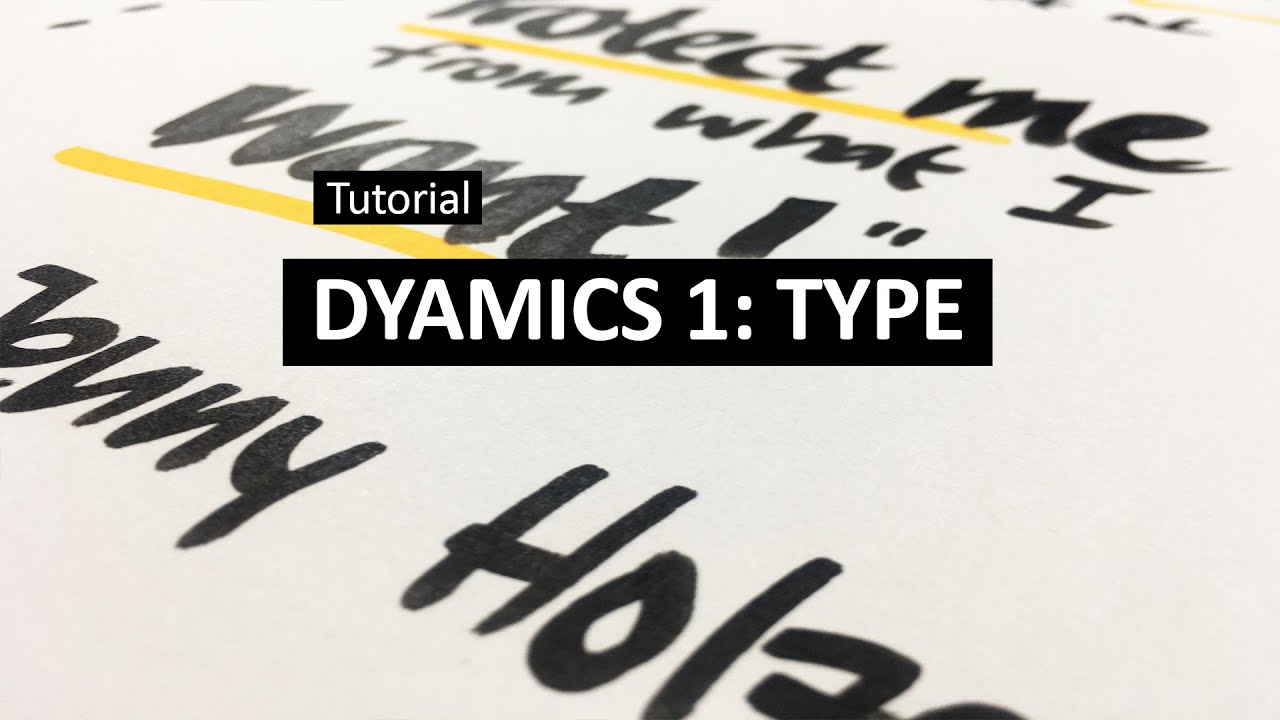 Graphic Recording Tutorial 7: Dynamics 1 - Type - YouTube