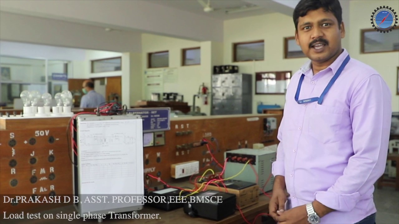 Load test on single phase Transformer - YouTube