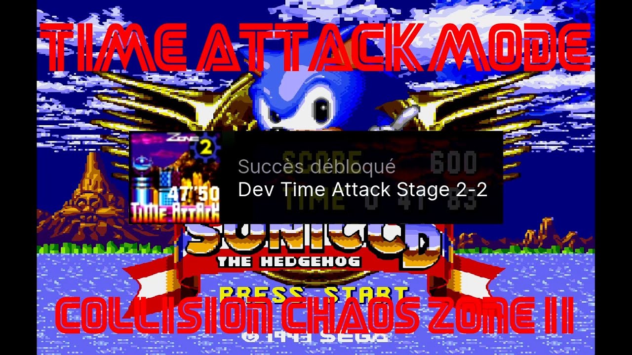 [Sonic The Hedgehog CD] Time Attack - Collision Chaos Zone II Speedrun ...