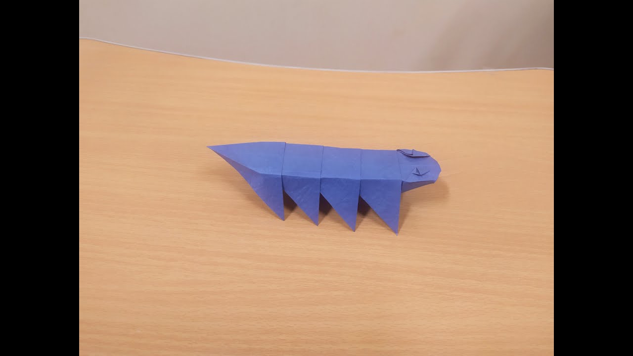 How to make origami caterpillar step by step - YouTube