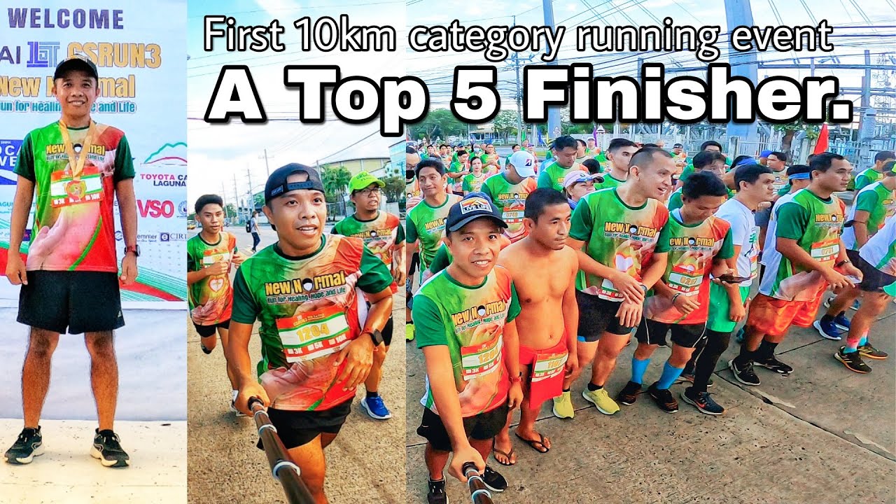 First 10km category running event A Top 5 Finisher - YouTube