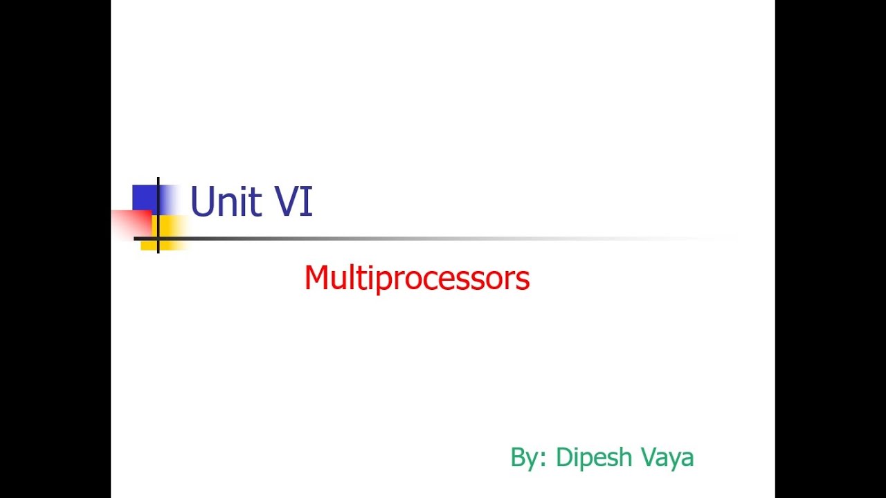 Characteristics of Multiprocessors - YouTube