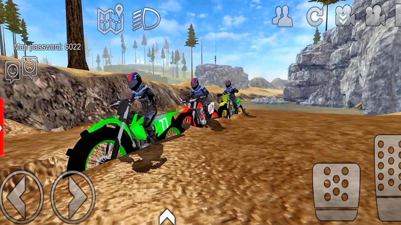 Mud Road 3 Player Just a beautiful View Amazing Gameplay - Motorbike ...