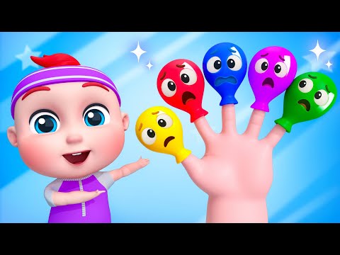 Finger Family Song | Balloon Finger FamilyㅣSong for KidsㅣRowan Nursery Rhymes