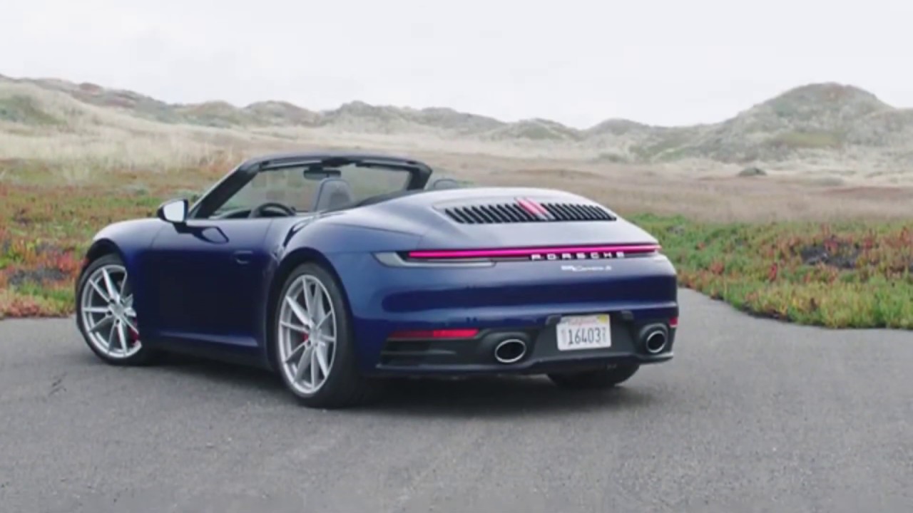 2020 Porsche 911 Carrera S Cabriolet Gentian Blue Metallic 992 - YouTube