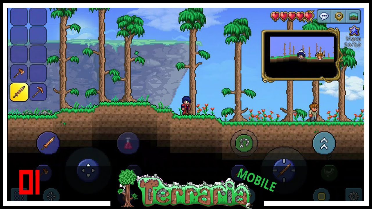 01 Terraria mobile nova série - YouTube