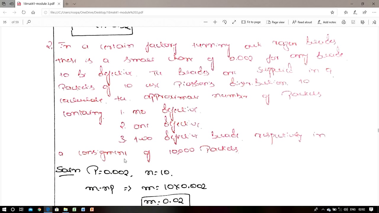 poissons Distribution& problems - YouTube