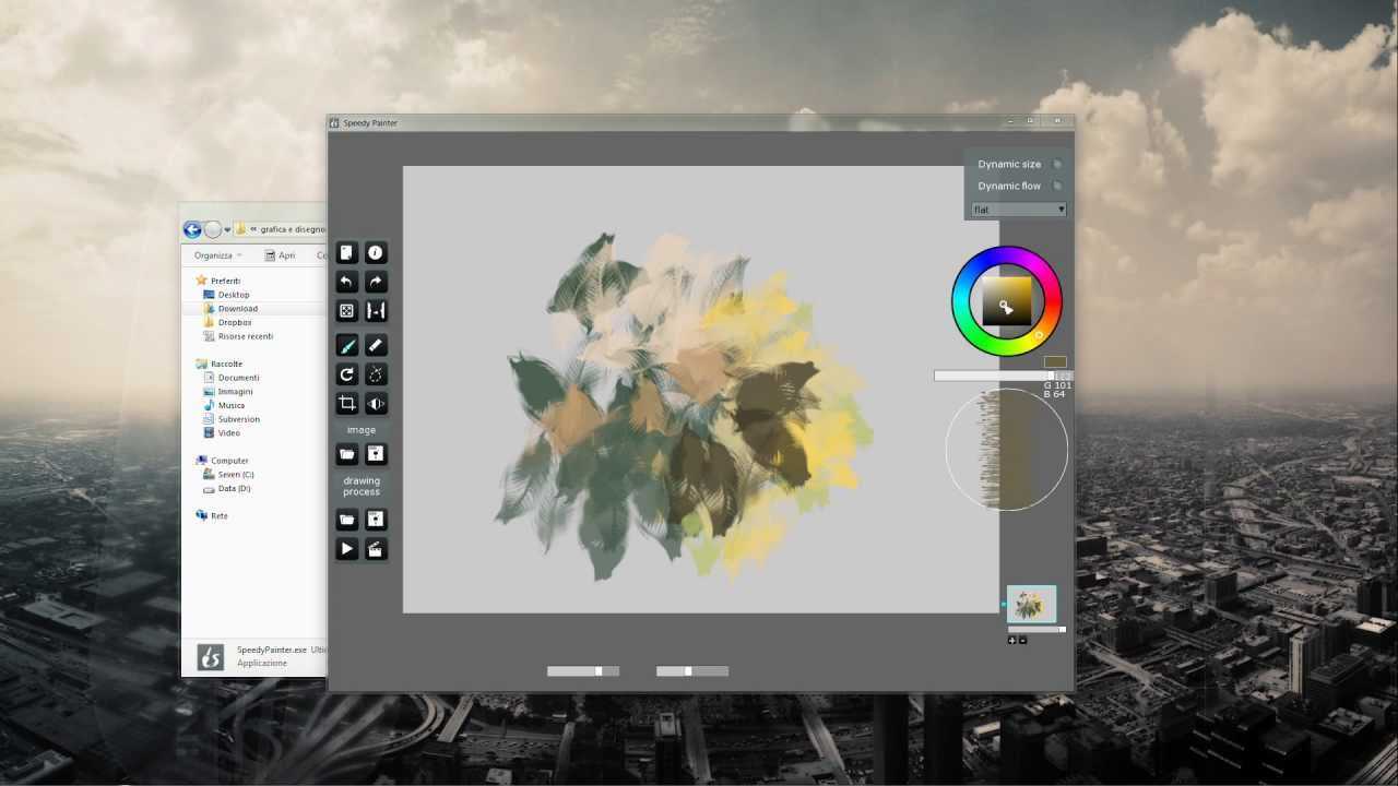 SpeedyPainter 3.0 - default brushes - YouTube