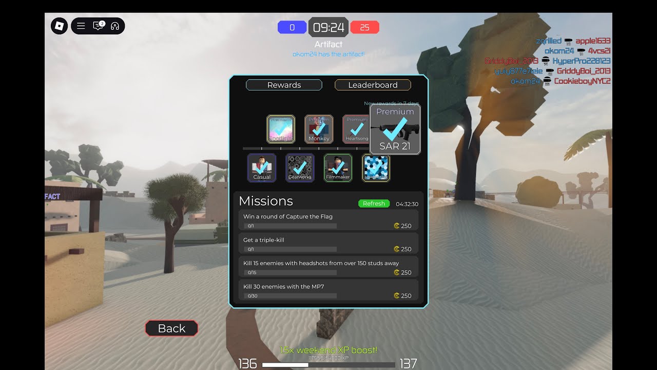 #166 Battle Rewards/Missions Showcase [Roblox Energy Assault] - YouTube