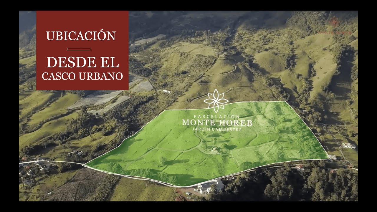 Ubicación del proyecto desde el casco urbano: Parcelación Monte Horeb ...
