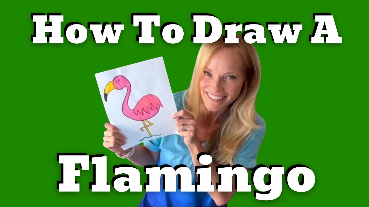 How To Draw A Flamingo - YouTube