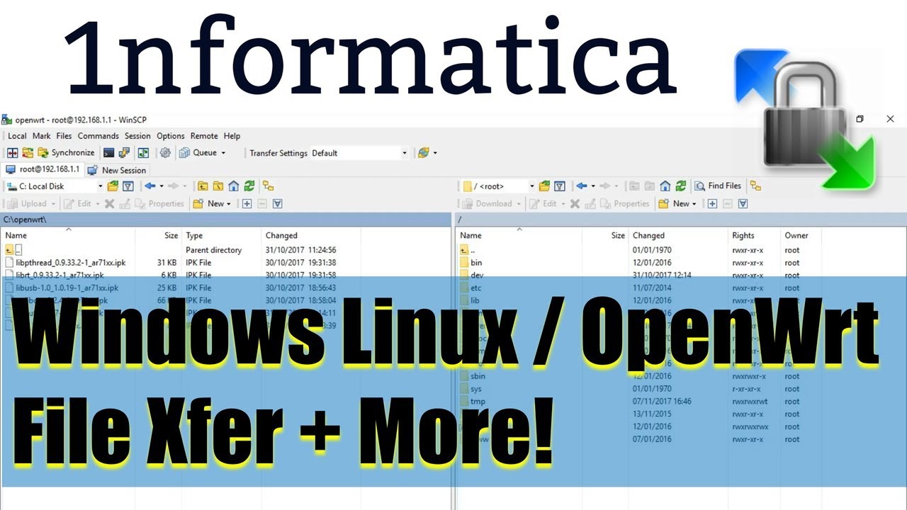 Windows to Linux / OpenWrt File Xfer + More! Free SFTP, SCP and FTP ...