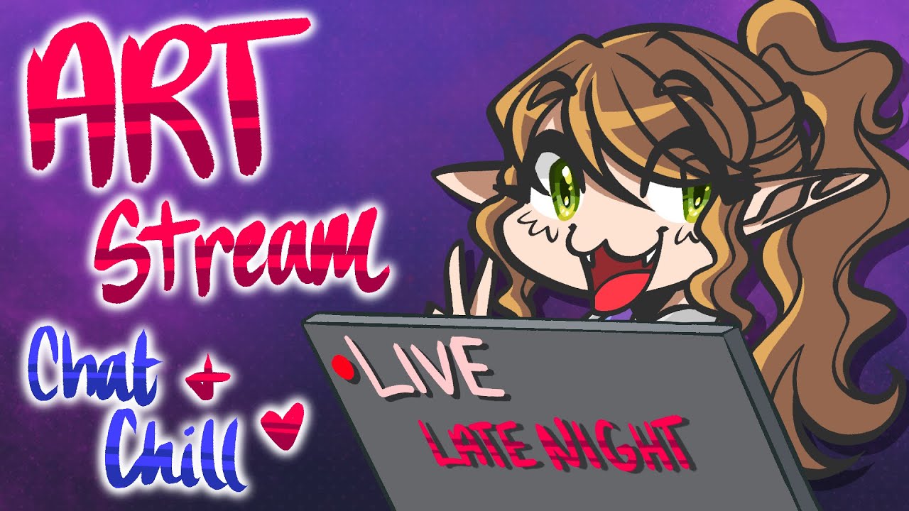 Late Night Art Sesh! | Commission Info BELOW! | Chat + Chill LIVE ...