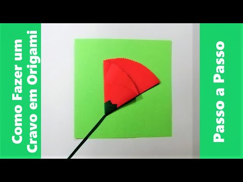 Como fazer um cravo em origami, passo a passo. - YouTube