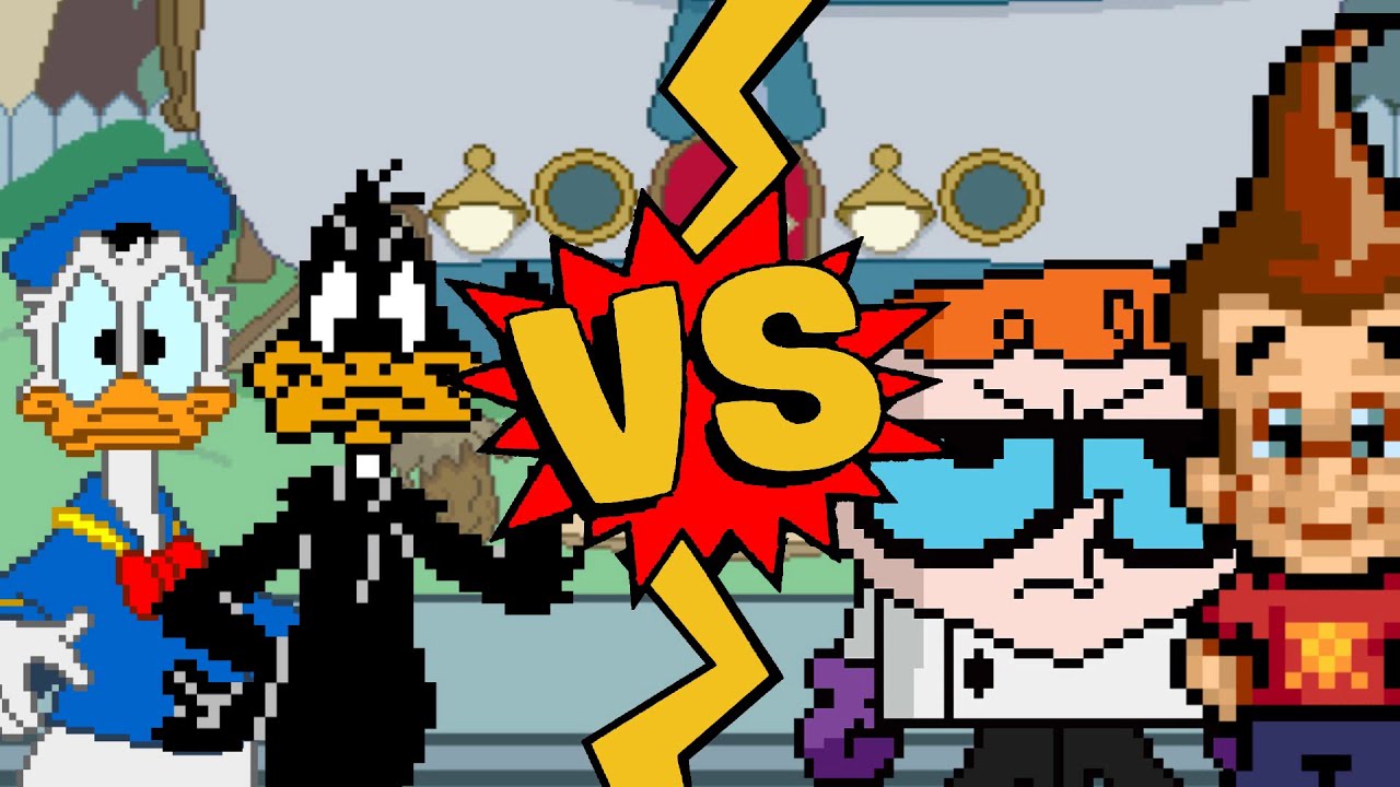 M.U.G.E.N Battles | Donald Duck/Daffy Duck vs Dexter/Jimmy Neutron ...