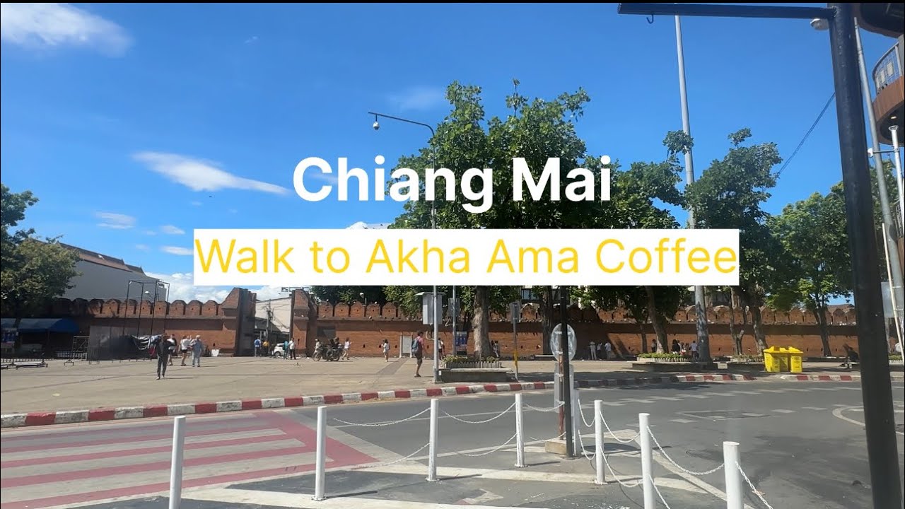 Walking to Akha Ama Coffee in Chiang Mai | Street POV - YouTube