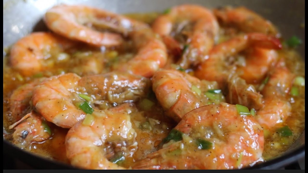 Sauce Pa Lang Panalong Pang Ulam Na!! HONEY GARLIC BUTTERED SHRIMP ...