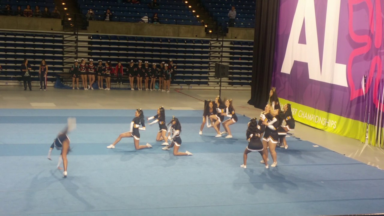 San Pedro Cheer at Aloha comp - YouTube