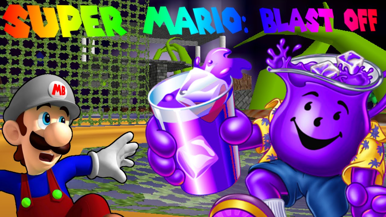 OH NO PURPLE KOOL-AID | Super Mario Blast Off (DEMO) #2 - YouTube