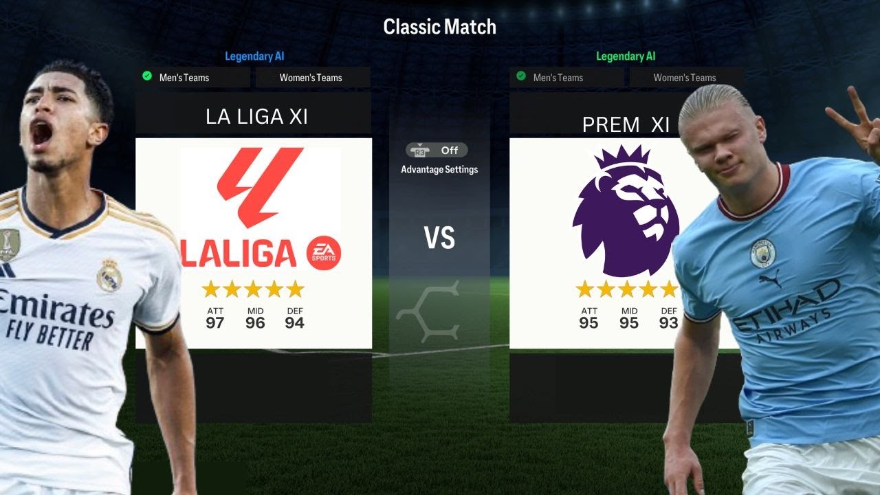 PREMIER LEAGUE VS LA LIGA IN EAFC! - YouTube