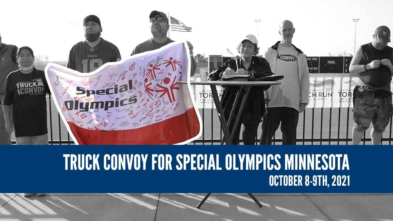 Truck Convoy for Special Olympics Minnesota 2021 - YouTube