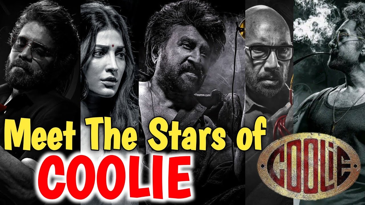 Meet The Stars of COOLIE 2025 Movie! || COOLIE 2025 Movie Cast and their Role in Movie @suntv ...