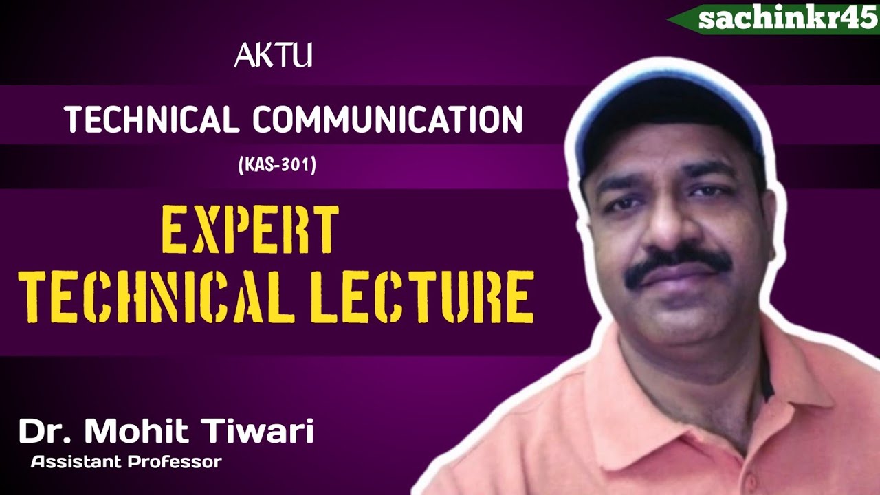 Expert Technical Lecture || aktu || Dr. Mohit Tiwari || #aktu #tech - YouTube