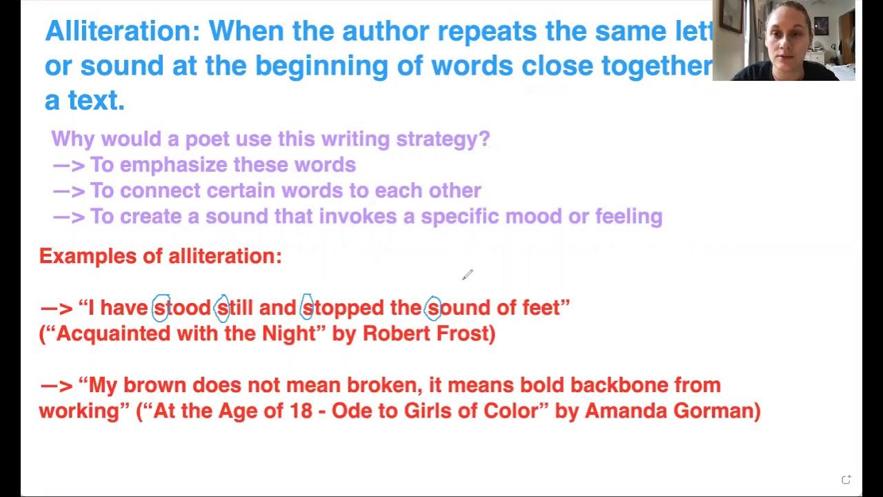 What is alliteration and why is it used in poetry? - YouTube