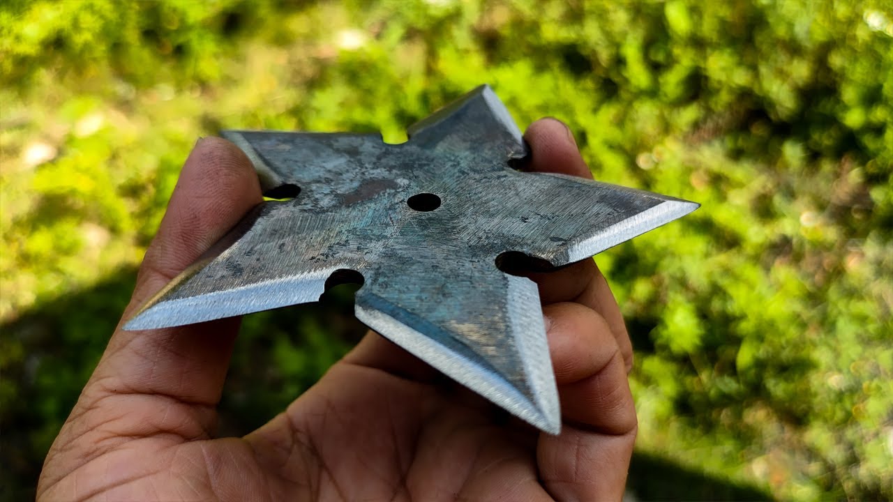 How To Make A Ninja Throwing Star Shuriken Youtube Make A $2