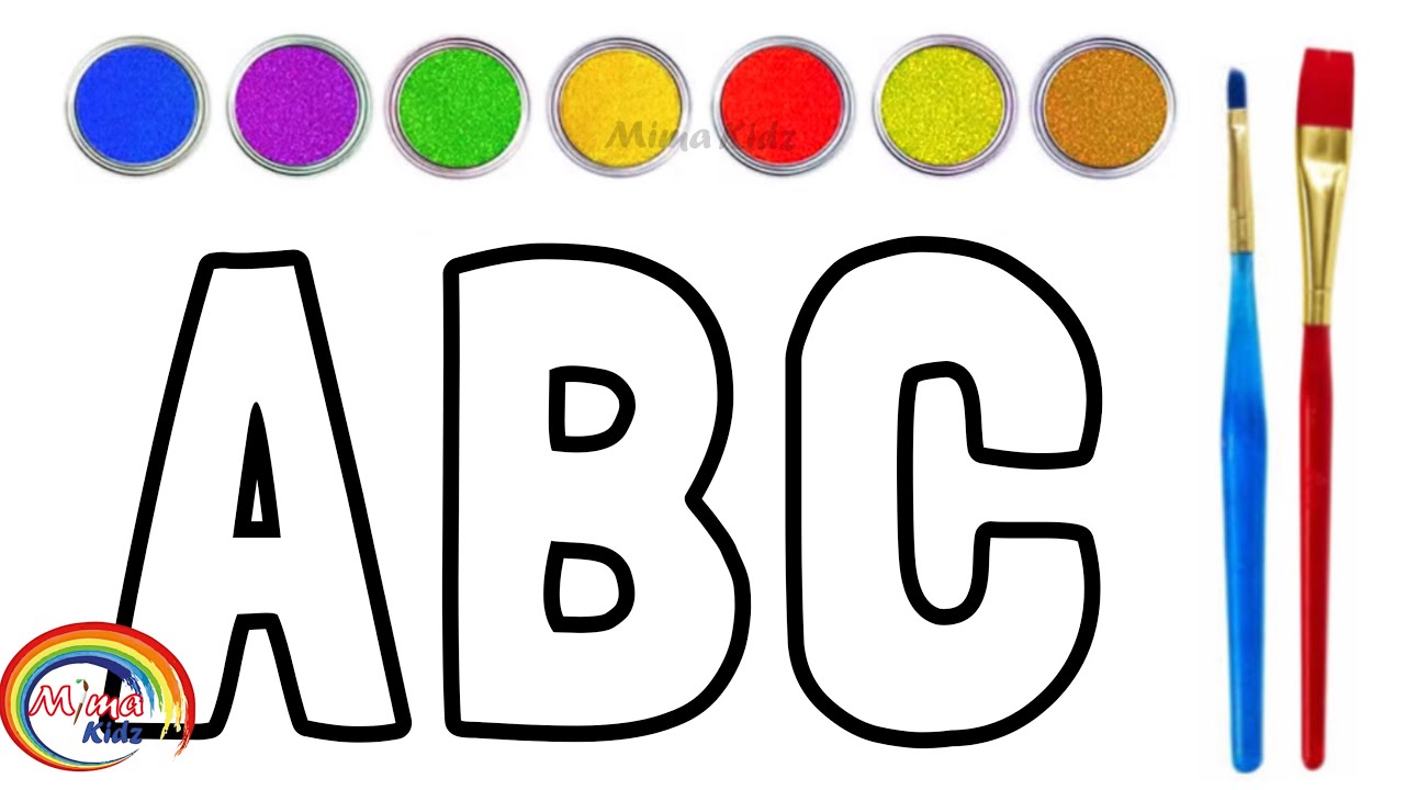 ABC English Alphabet Drawing and Coloring I Learn Alphabet Song for ...