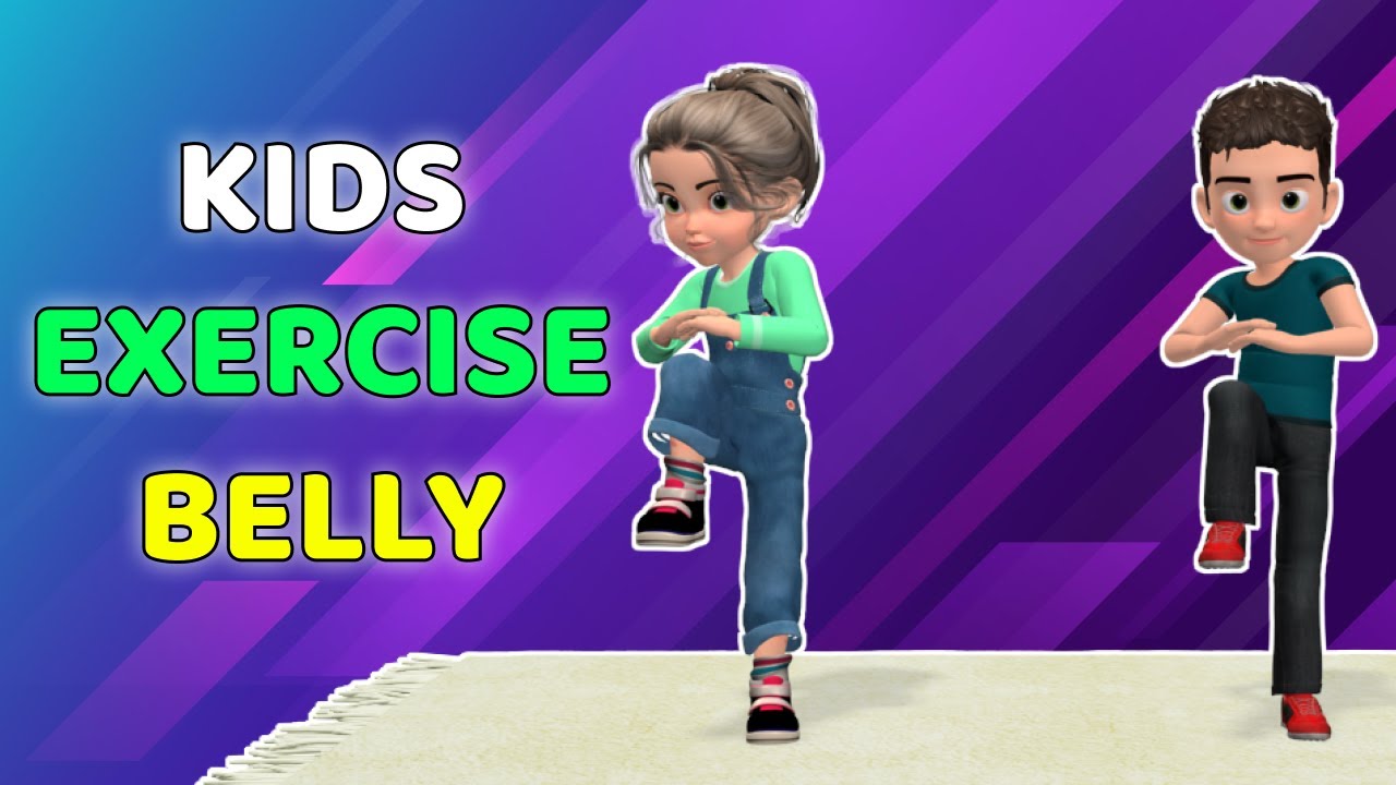 LOSE BELLY FAT - KIDS EXERCISE AT HOME - YouTube
