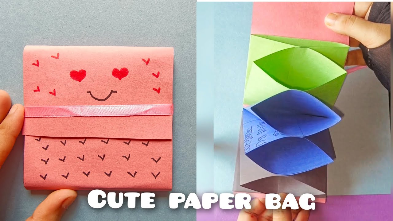 How to make paper wallet || Paper craft || Easy wallet making video ...