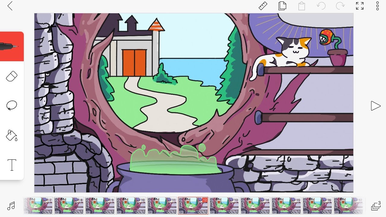 Cara Membuat Background Seperti Topi Sihir Animation di Android ...