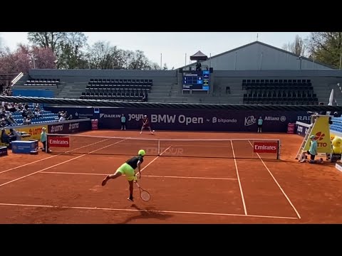 Learner Tien vs Tallon Griekspoor Court Level points Munich 2025 bmw ...