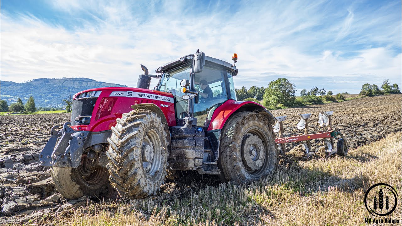 2x Massey ferguson 7722, 7722 S / Mokrá orba 2020 / Tractors in mud ...