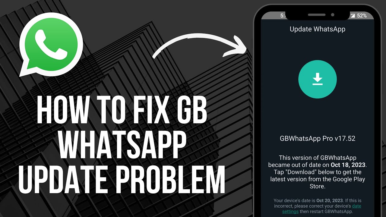 How to Fix GB WhatsApp Update Problem (2024) - YouTube