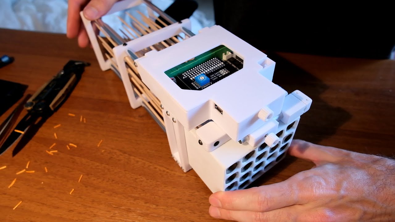 DIY 3D printed firework rockets launcher for paragliding - YouTube