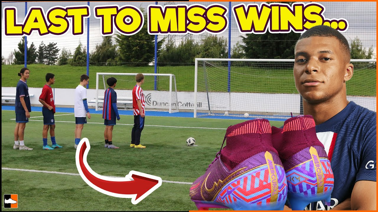 LAST to MISS Wins... 🧍🏿‍♂️⚽ Mbappe Challenge! - YouTube
