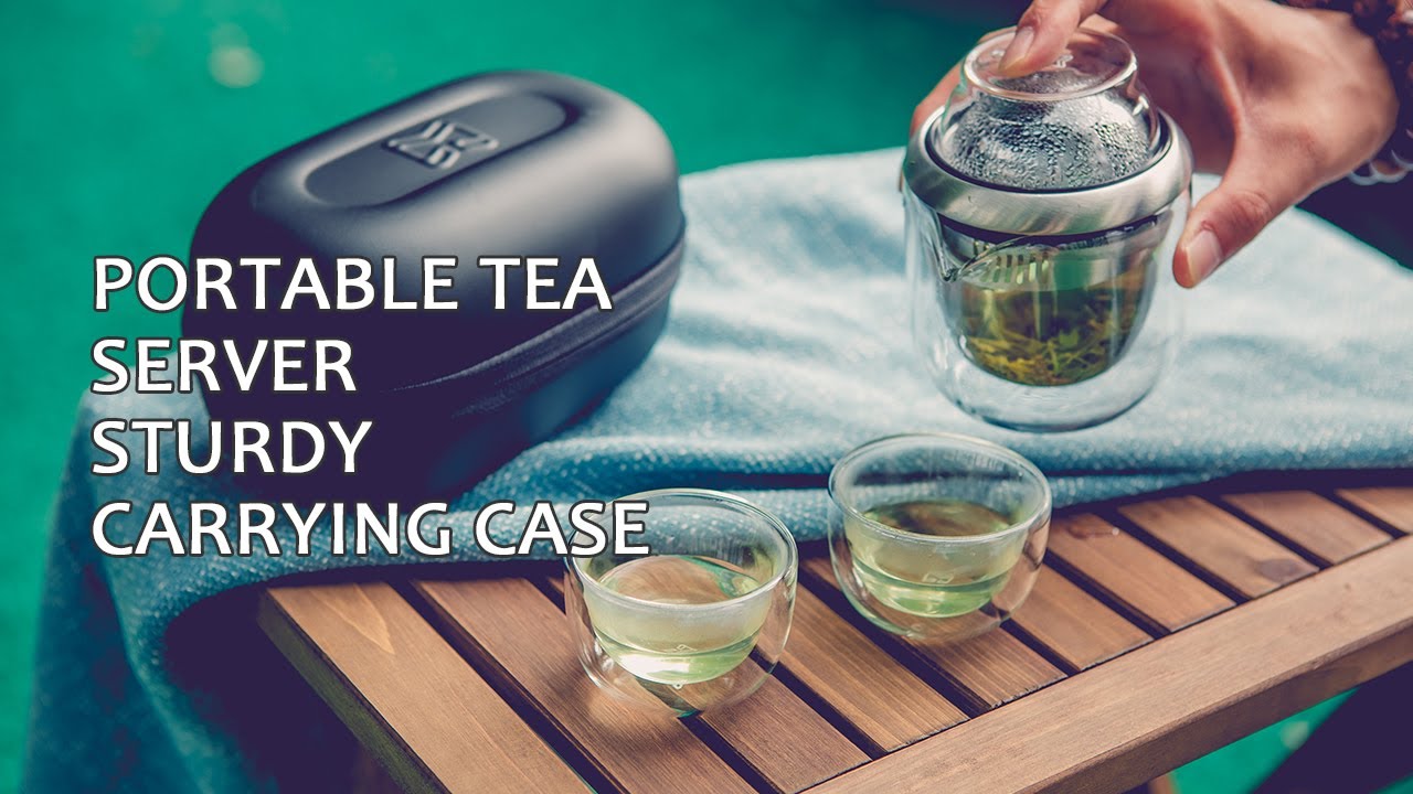 Portable tea sever sturdy carrying case - YouTube