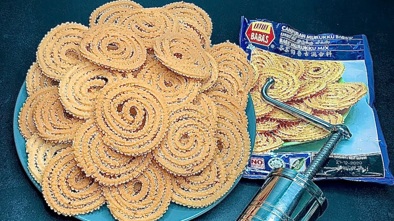 Cara membuat Baba’s Murukku Segera | How to make Instant Crispy Murukku ...