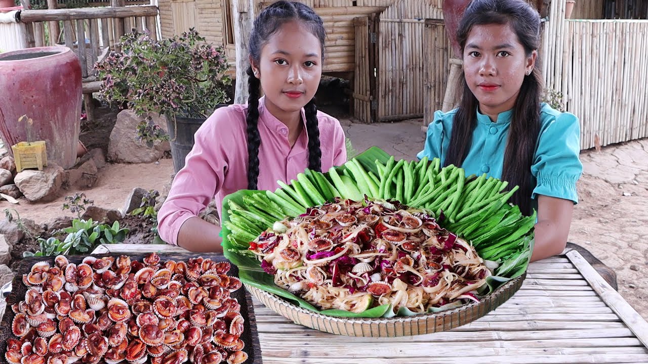 Yummy cook shell recipe | Shell sour sweet cooking with papaya & mix ...