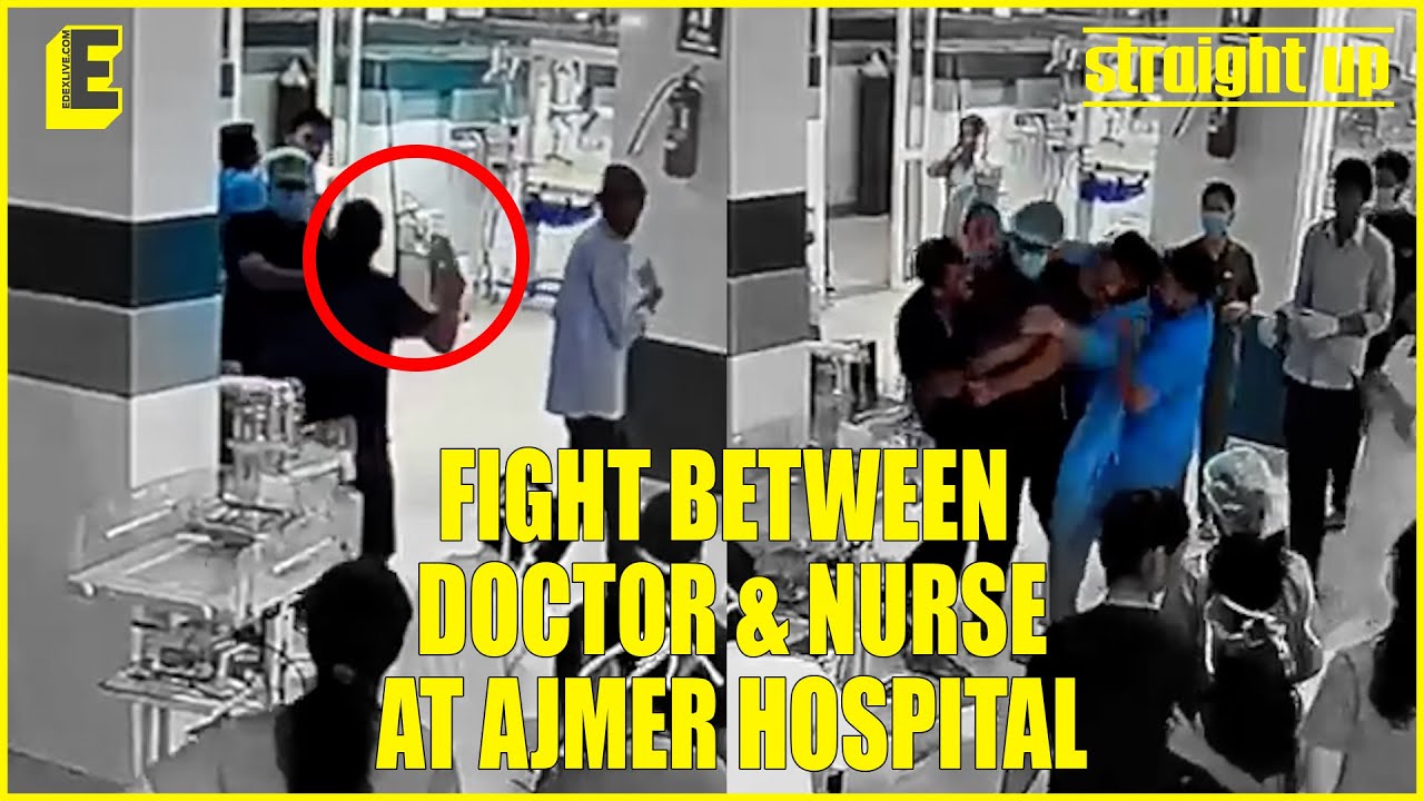 Doctor & nurse CLASH at Ajmer hospital; video goes viral - YouTube