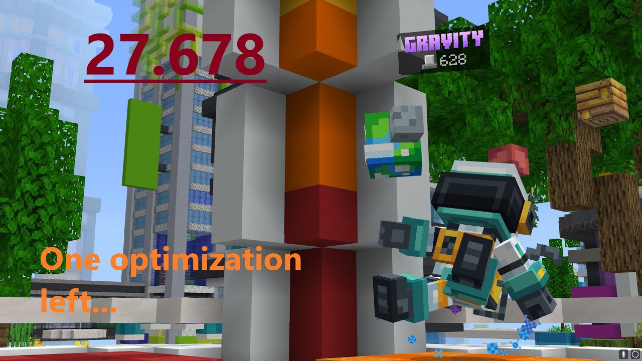 HiveMC Bedrock Gravity Speedrun in 27.678 (Former WR) - YouTube
