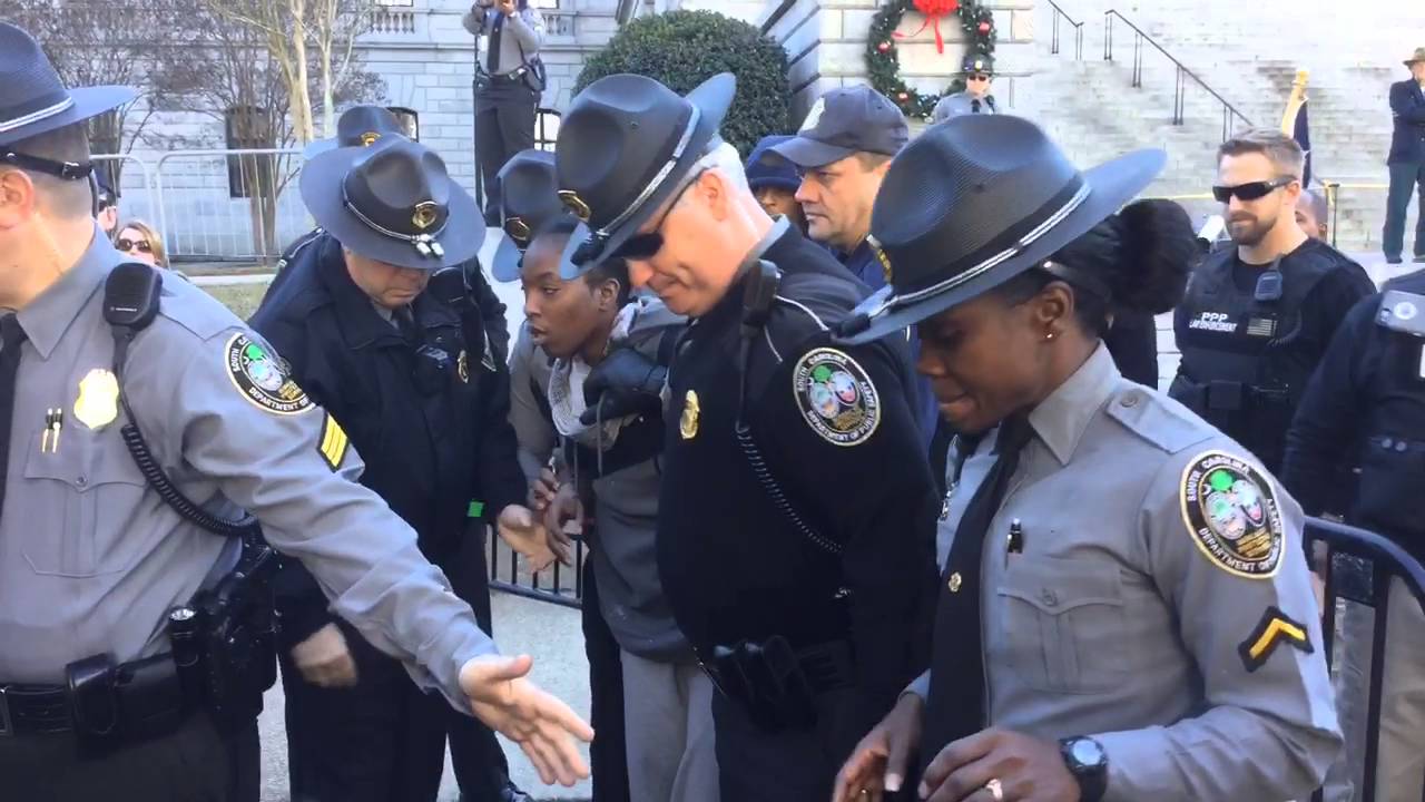 VIDEO: Arrest At SC State House Secession Rally - YouTube