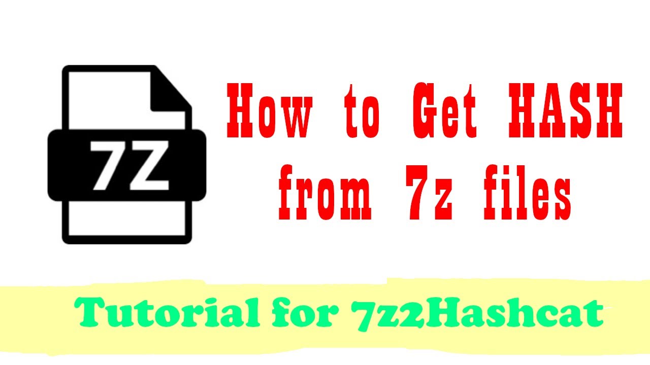 How to USE 7z2Hashcat | Easy & Fast Tutorial video for Getting 7z Hash! - YouTube