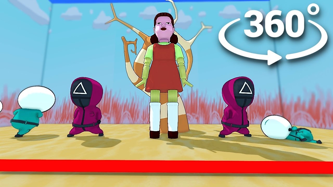 SQUID GAME 360° Video VR Red Light, Green Light - YouTube