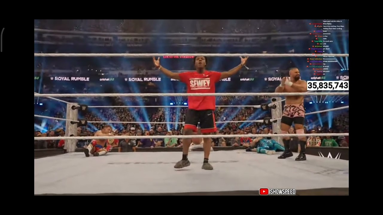 SPEED debuts in WWE ROYAL RUMBLE 2025 - SPEED entrance in WWE ROYAL ...